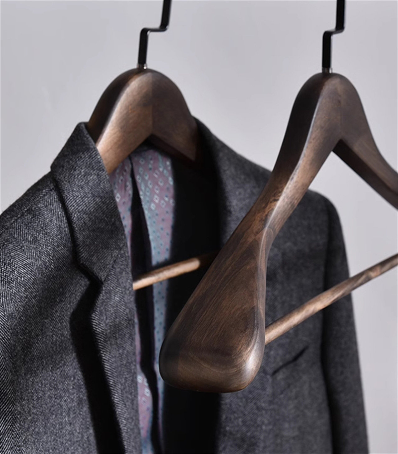 Thrones Designs Gentleman’S Curve Solid Wood Suit Hanger | Wayfair
