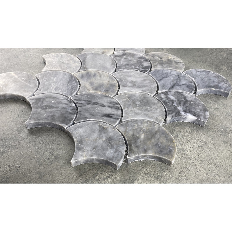 Miletos Stone Collection Marble Grid Mosaic Sheet Wall & Floor Tile ...