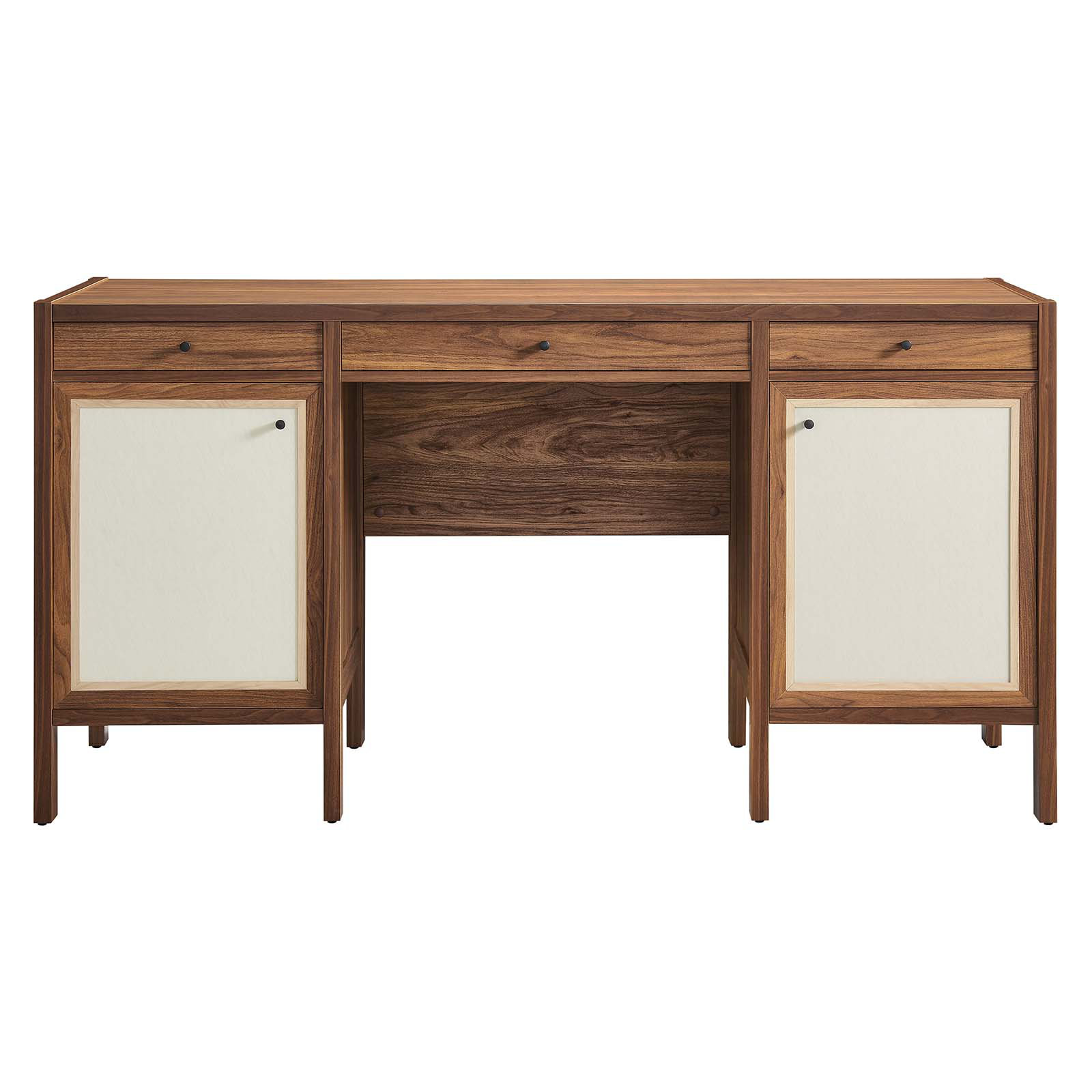 Modway Capri 58" Wood Grain Office Desk In Walnut | Wayfair