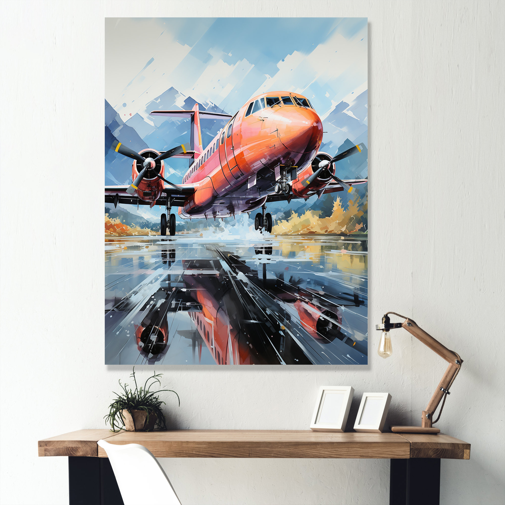 17 Stories Engines Roaring Flight Takeoff - Plane Canvas Prints ...