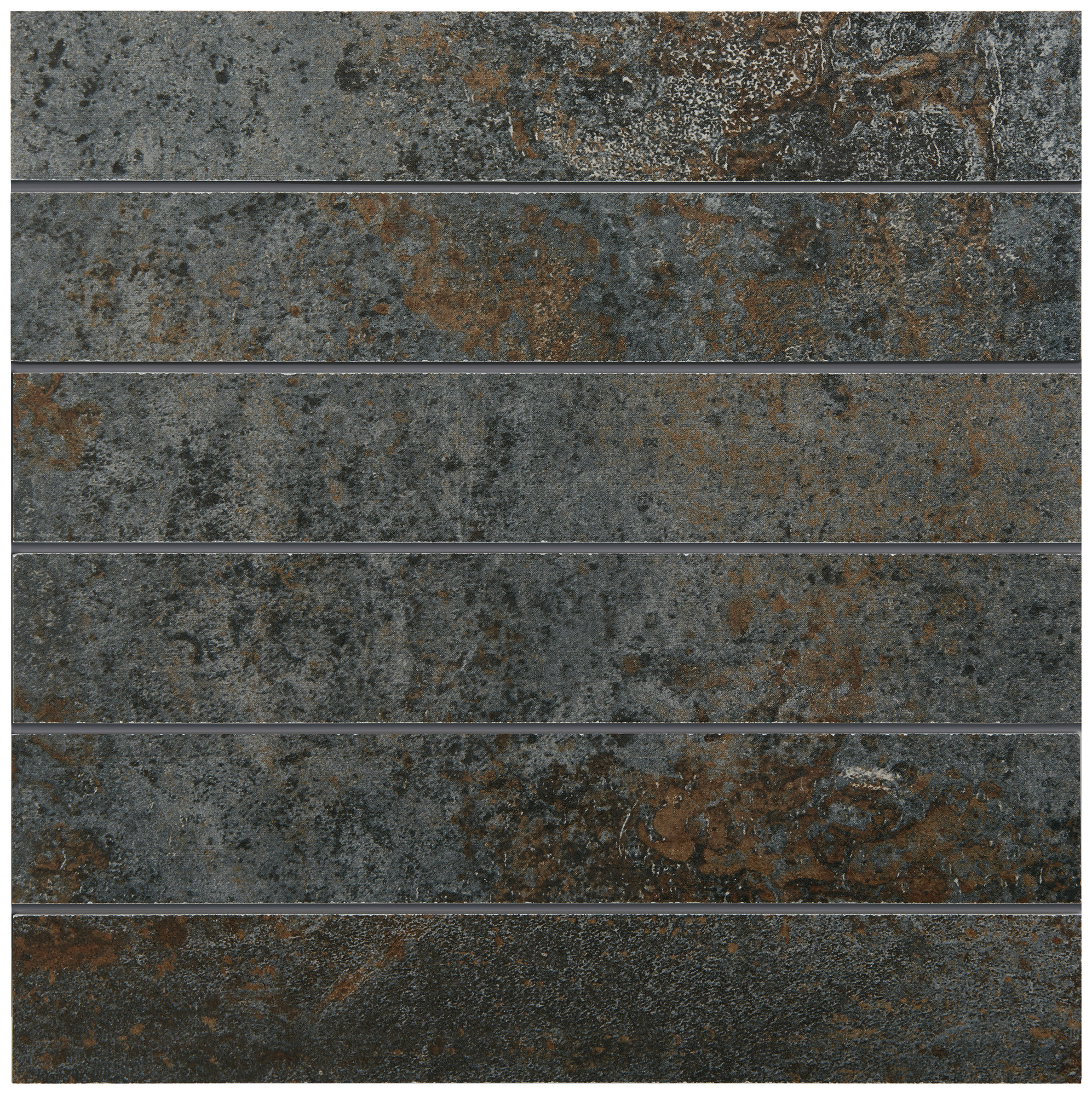 Pixl Common Core 2'' W x 12'' L Porcelain Metal Look Tile Mosaic Sheet ...