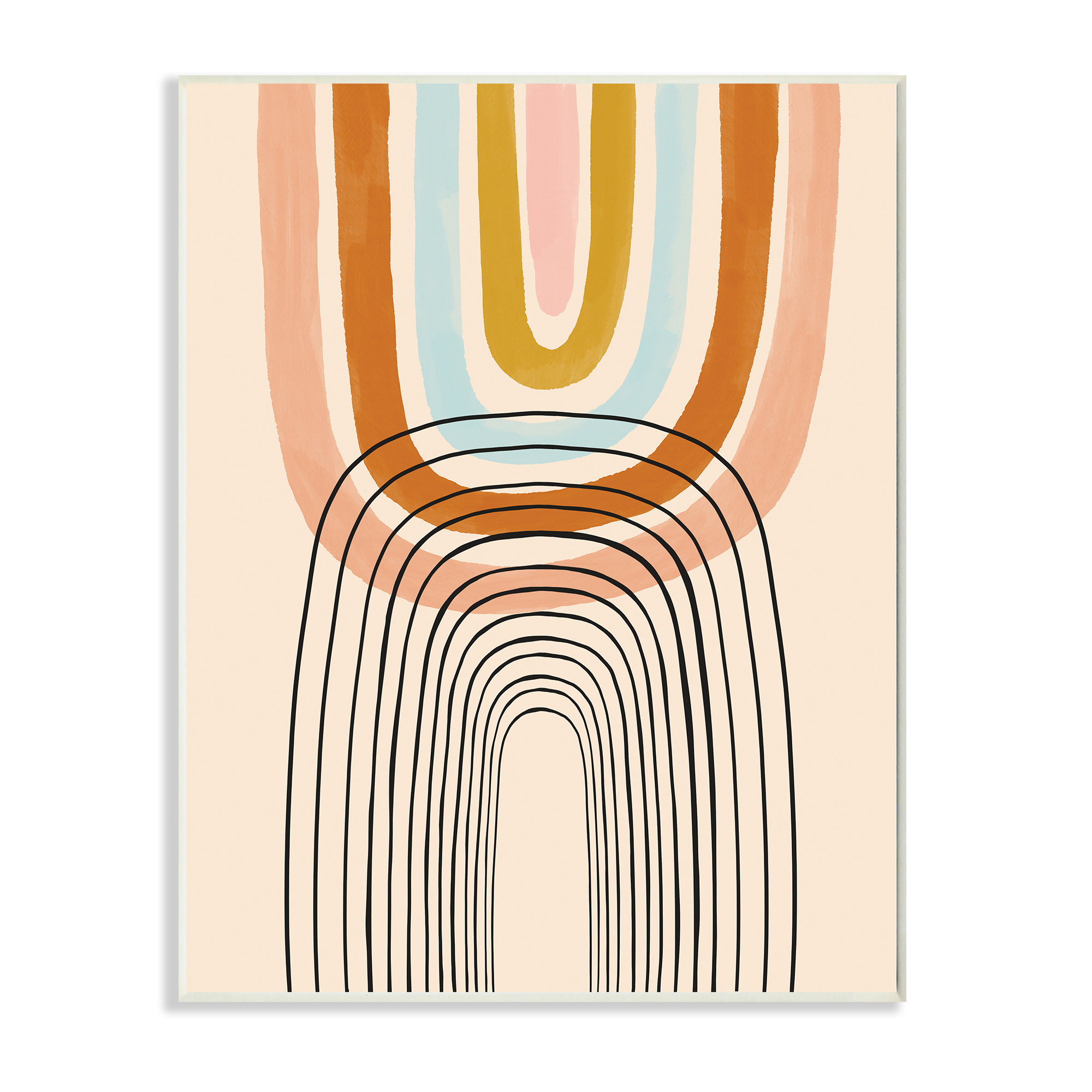 Isabelle & Max™ Playful Rainbow Reflection Asymmetrical Linework | Wayfair