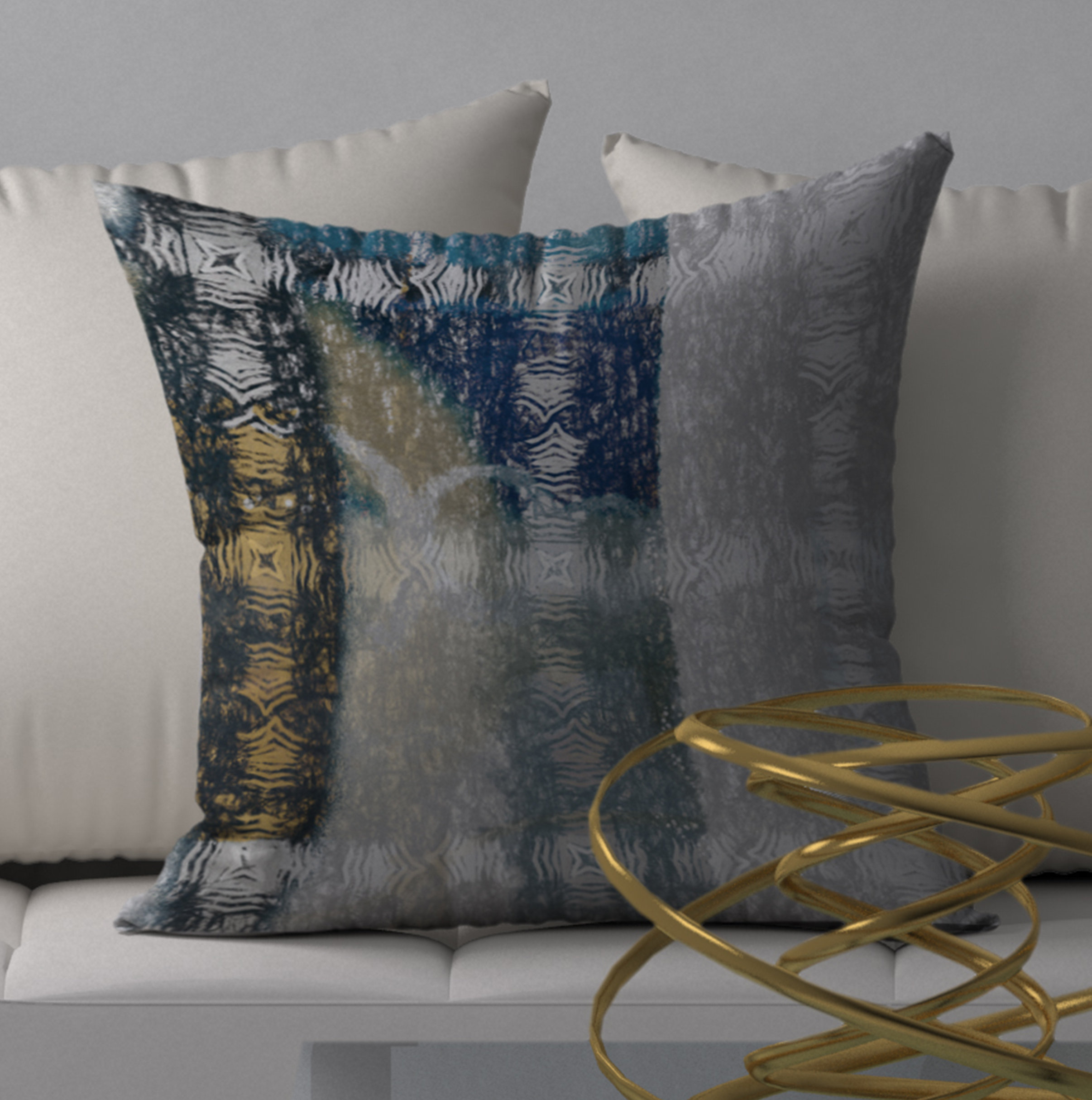 LeRoi Products Abstract Reversible Throw Pillow | Wayfair