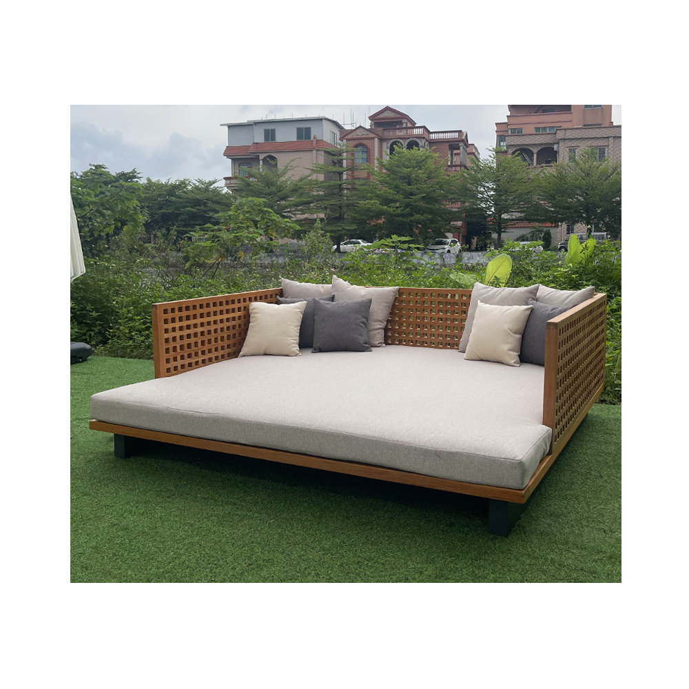 GEMEZO 78.7'' Wide Outdoor Patio Daybed with Cushions | Wayfair