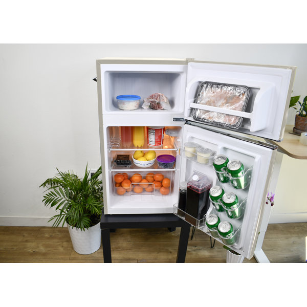 FRIGIDAIRE Retro 2-Door Compact Fridge Freezer Combo, 3.1 Cu. Ft ...