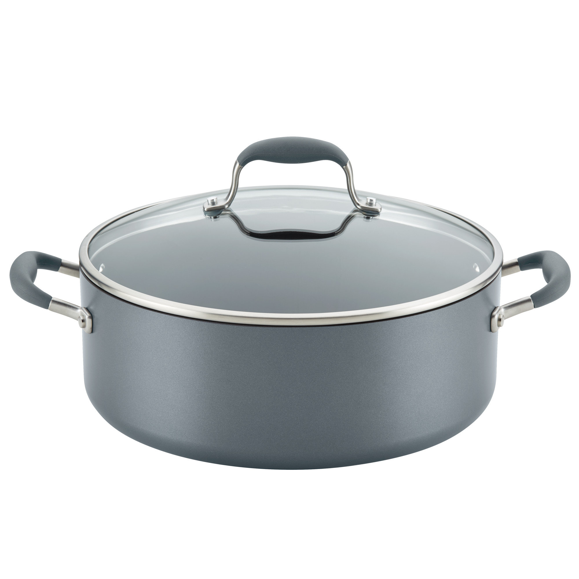 Anolon Advanced Home Hard-Anodized Nonstick Wide Stockpot With Lid, 7.5 ...