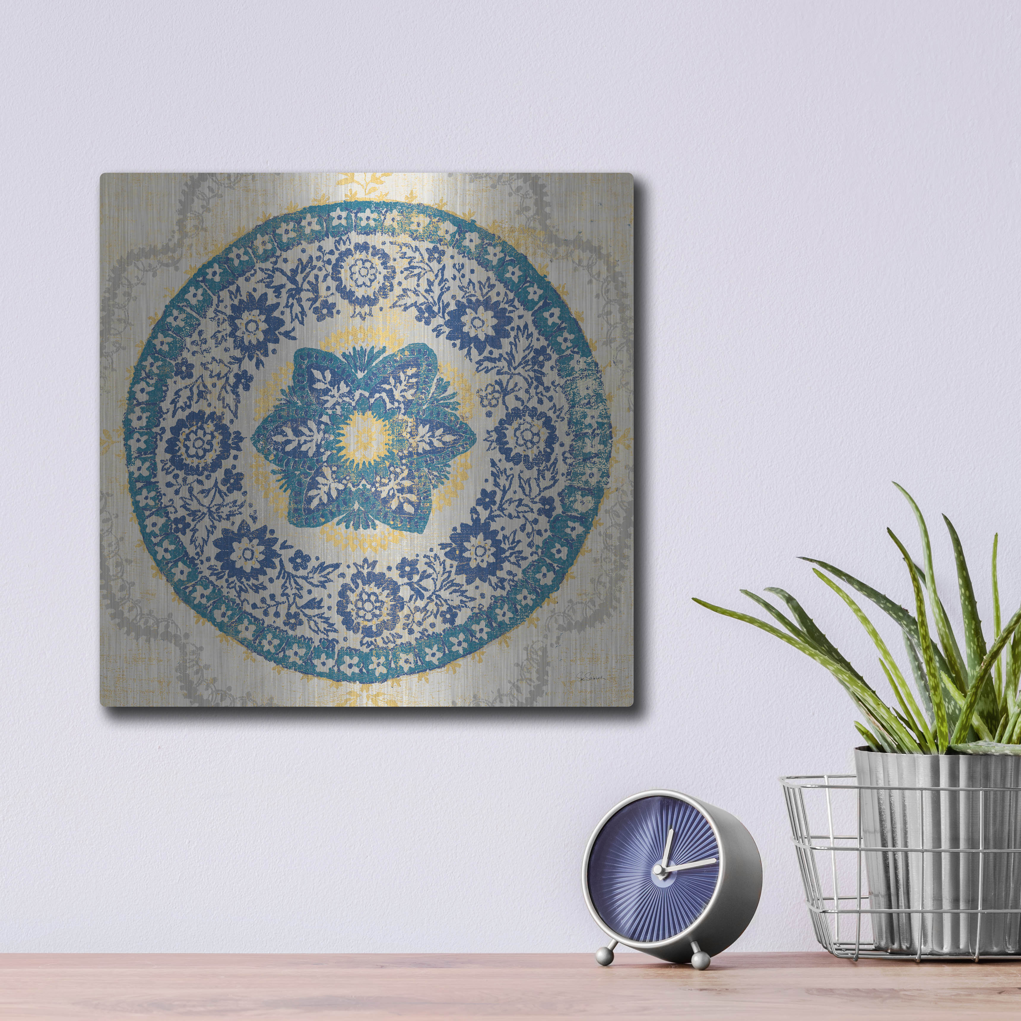 Bungalow Rose 'Raja Medallion' by Sue Schlabach Metal Wall Art | Wayfair