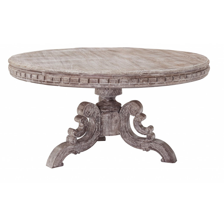 HomeRoots Round Solid Wood Dining Table | Wayfair