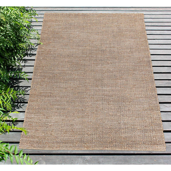 August Grove® Sardis Plains Handwoven Flatweave Beige Indoor/Outdoor ...