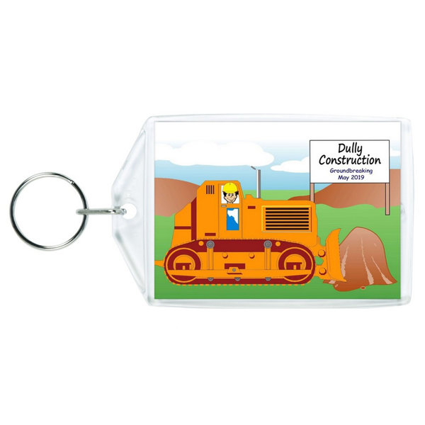 Printed Perfection Personalized Bulldozer Operator - Male Acrylic Key ...
