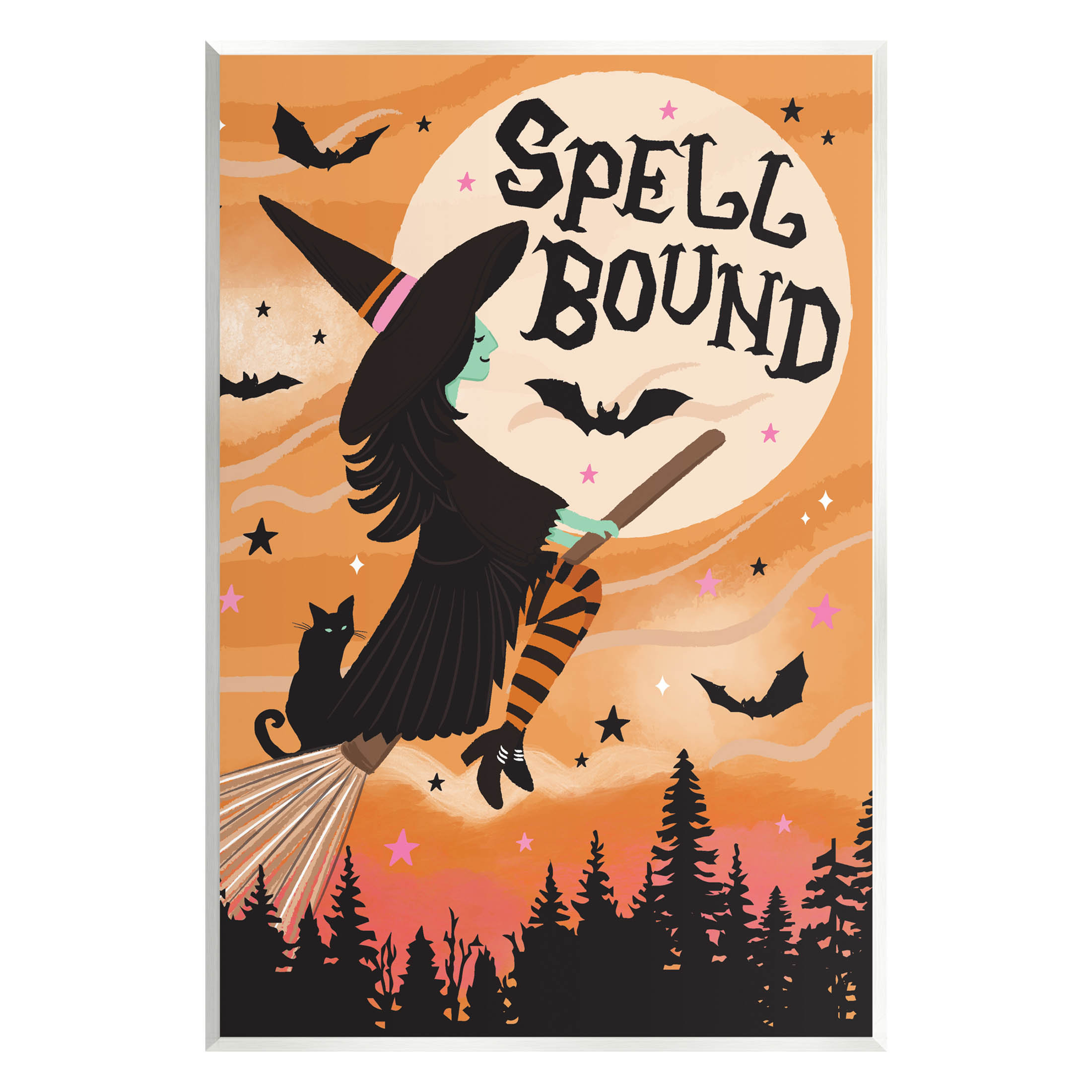 The Holiday Aisle® Spell Bound Witch Flying Moonlit Sky by Lisa Perry ...