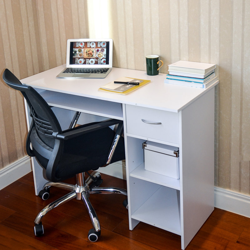 Ebern Designs Computer Desk With Keyboard Tray | Wayfair