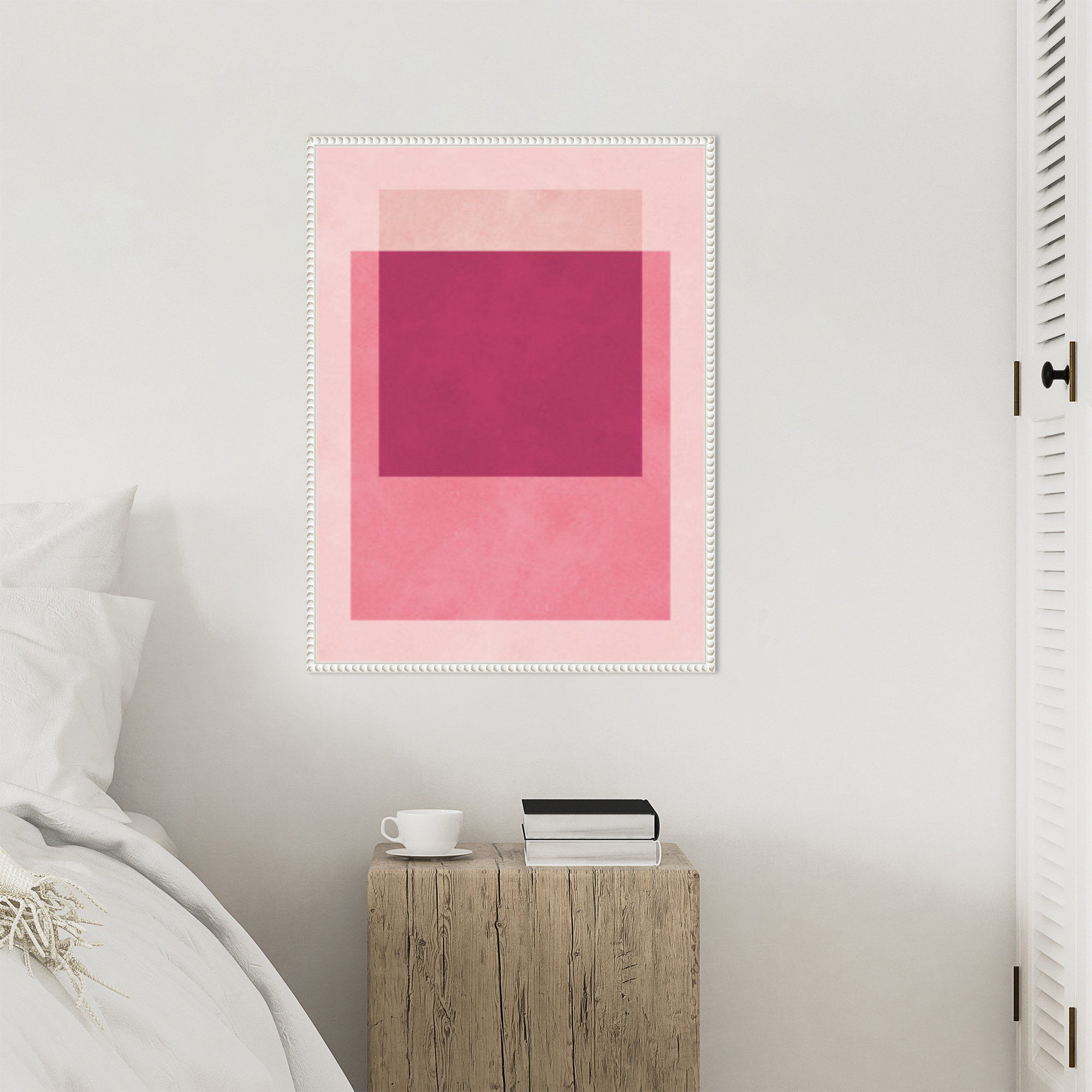 George Oliver Overlapping geometry 12 by Vitor Costa Framed Canvas Wall ...