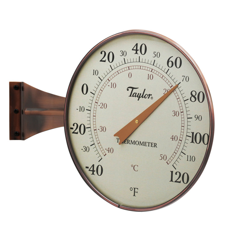 Taylor Heritage 8.5" Dial Outdoor-thermometers, Copper & Reviews | Wayfair