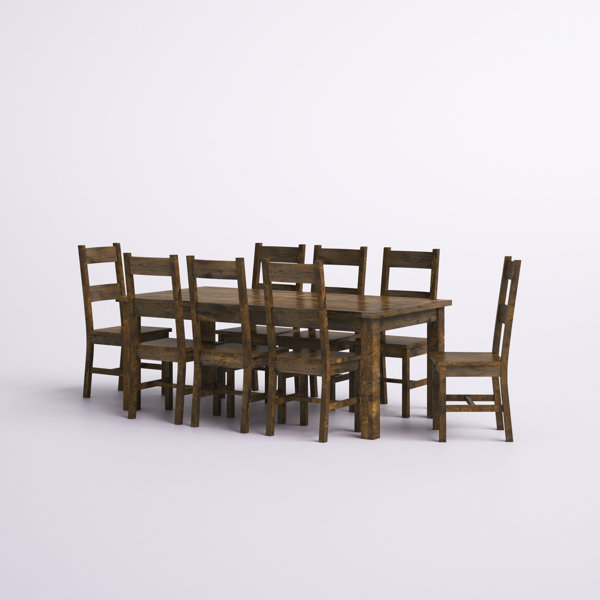Bungalow Rose Tiernagh Solid Wood Dining Set & Reviews - Wayfair Canada