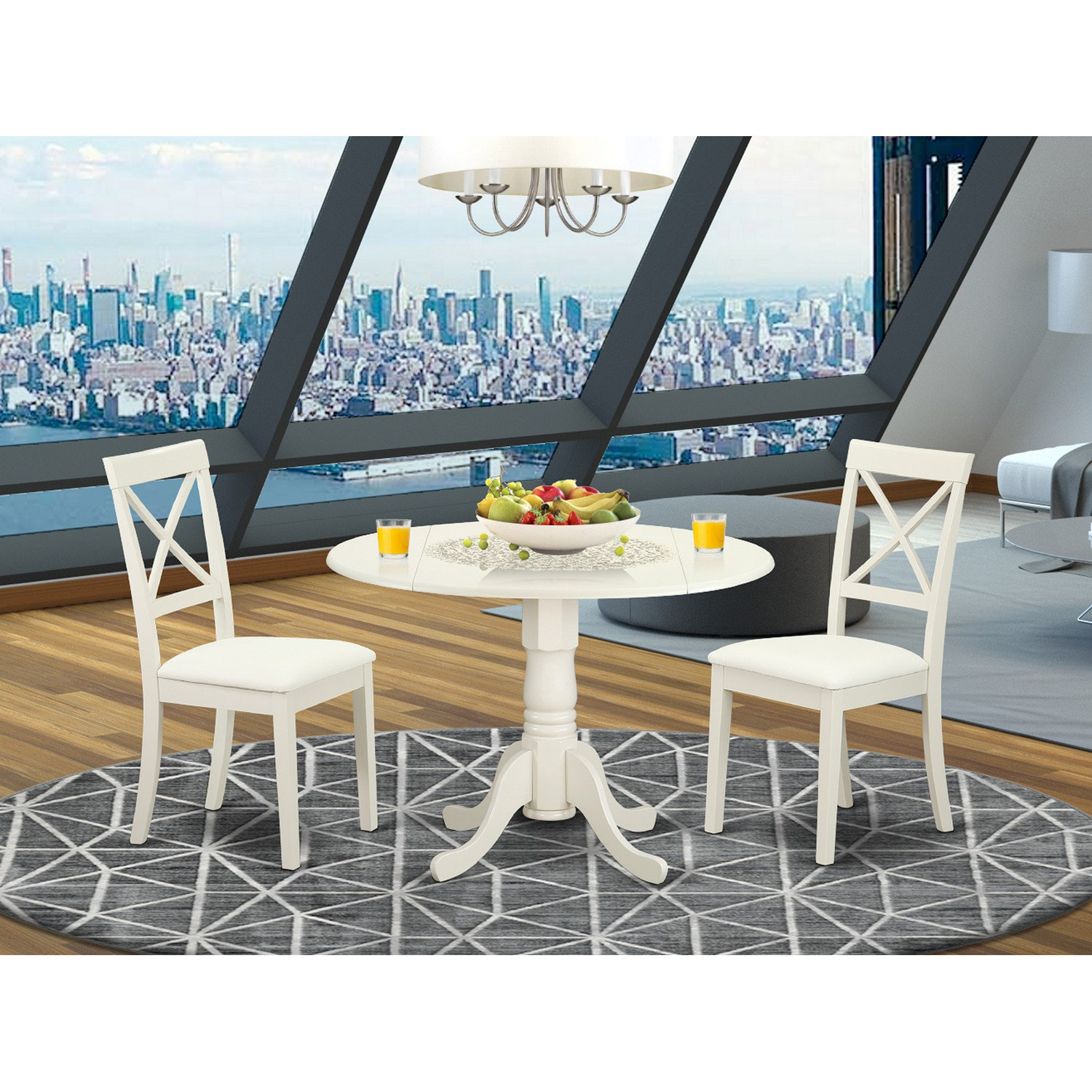 Alcott Hill Maytham Drop Leaf Rubberwood Solid Wood Dining Set ...