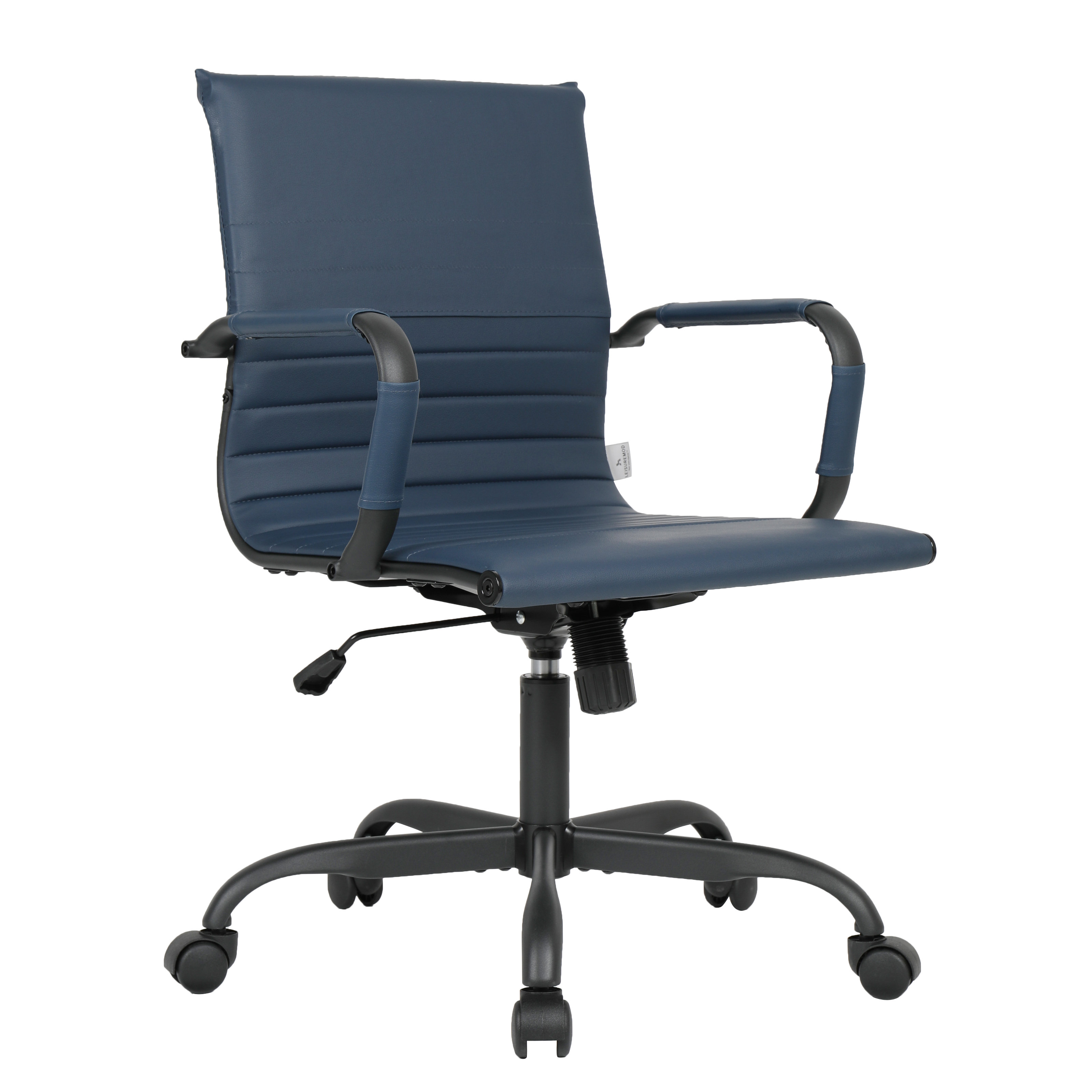 Latitude Run® Pompilia Adjustable Leather Office Swivel Chair | Wayfair