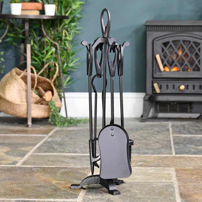 Lark Manor Bober Cast Iron Fireplace Tool Set | Wayfair.co.uk