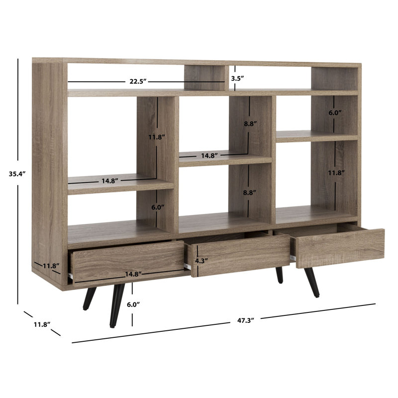 Trent Austin Design® Riddell 35.4" H x 47.3" W Standard Bookcase ...