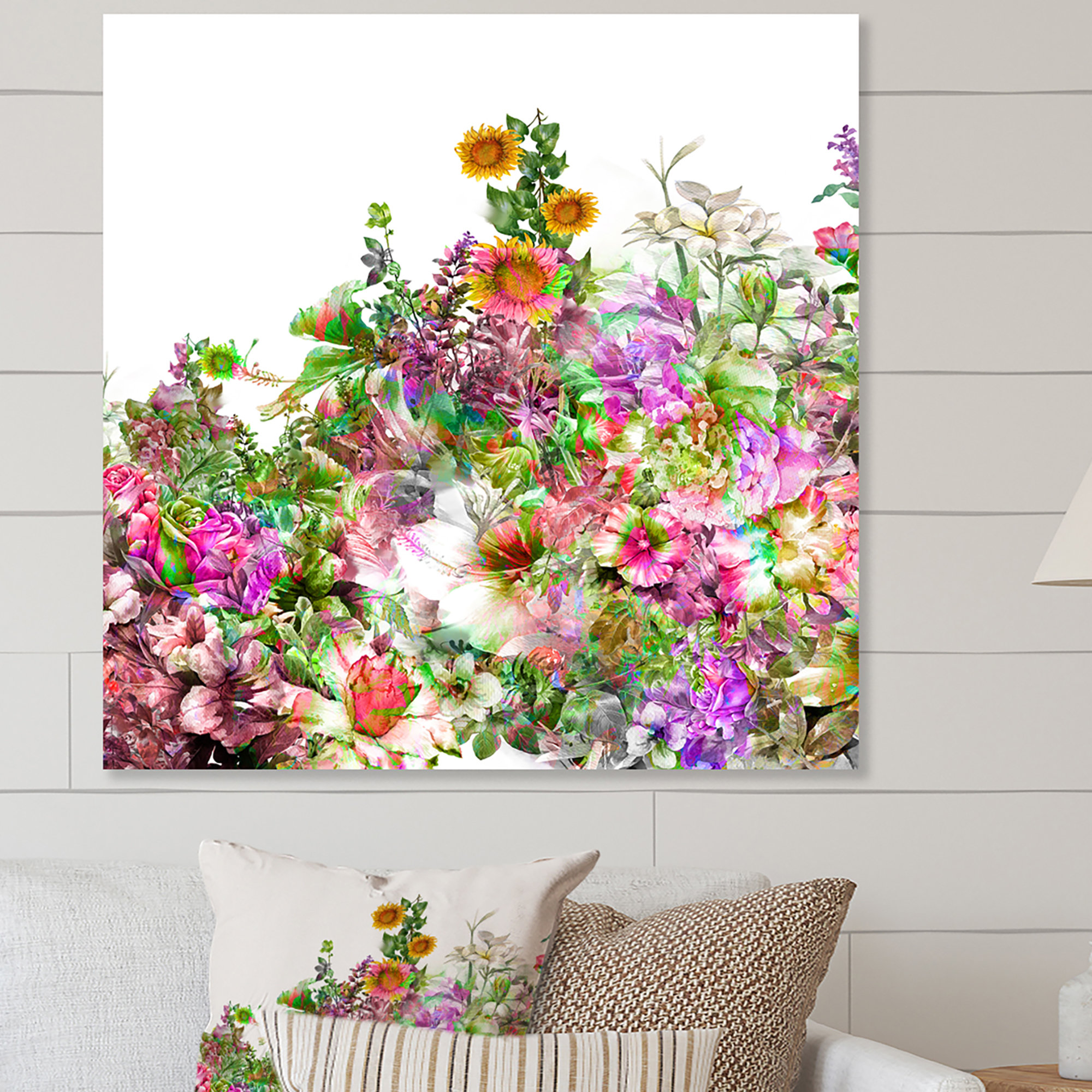 Winston Porter Modern Purple And Green Summer Garden - Picture Frame ...