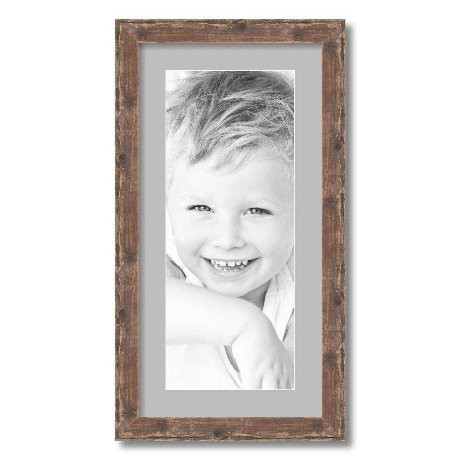 Arttoframes 8" X 20" Inch Real Reclaimed Brown Barnwood 1.5 Inch ...