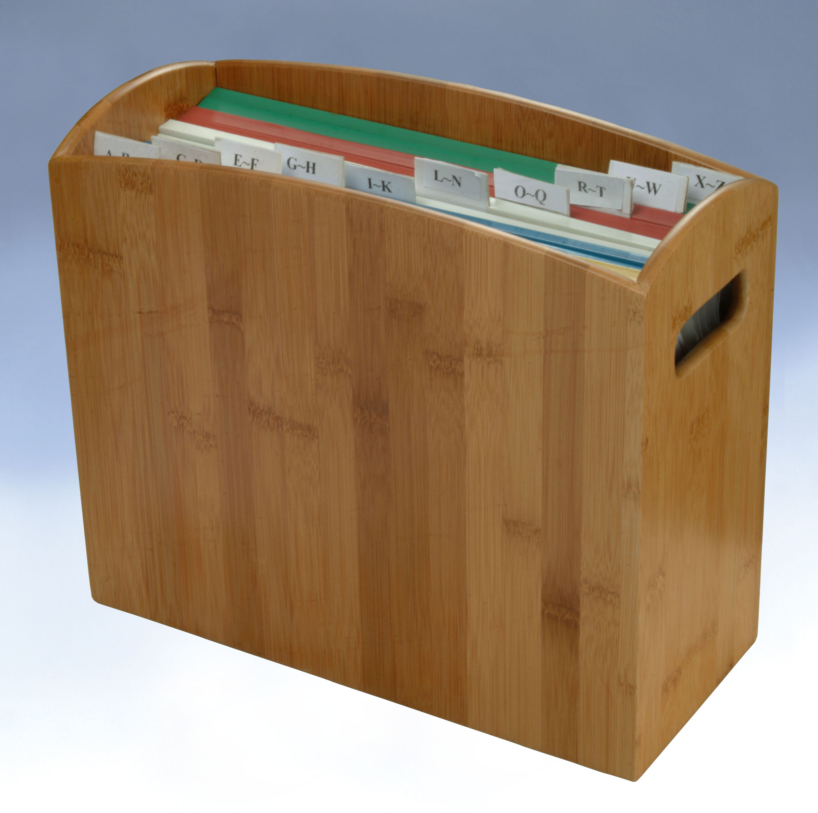 Creative Home Bamboo Desktop File Box | Wayfair