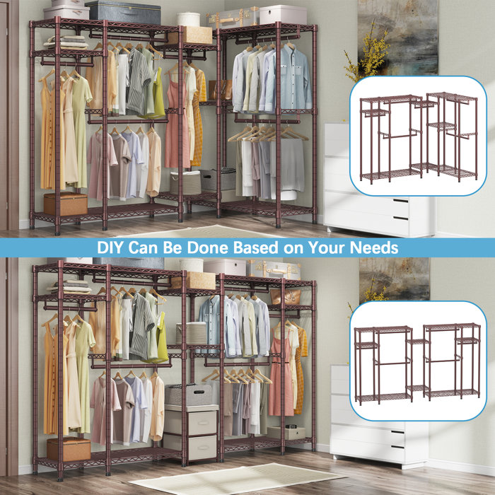 Rebrilliant Killashandra 45'' Metal Clothes Rack | Wayfair