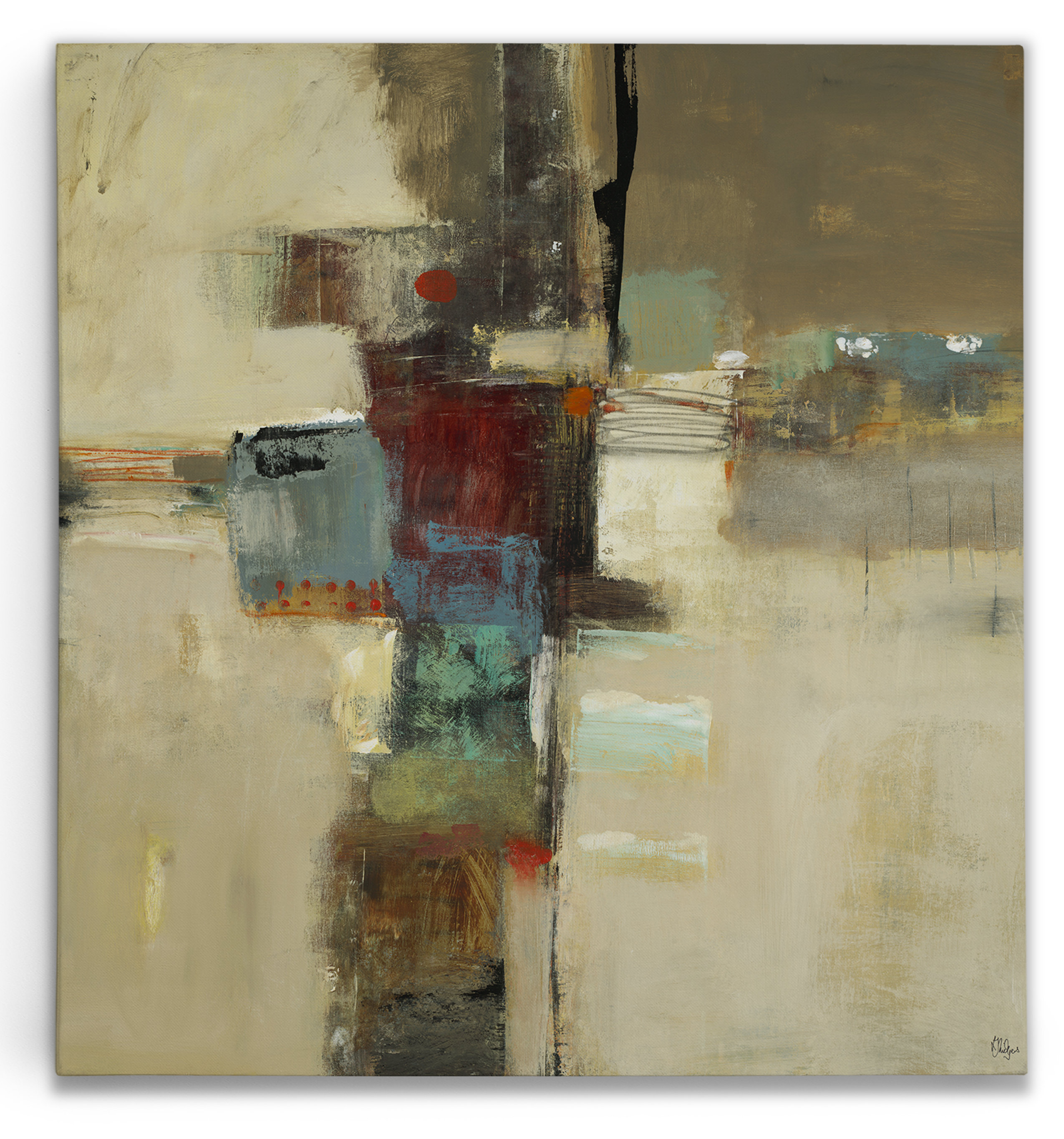 Ebern Designs 'Crossroads II' Painting Print on Wrapped Canvas | Wayfair