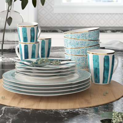 Elle Decor Cherie 16 Piece Dinnerware Set, Service for 4 & Reviews ...