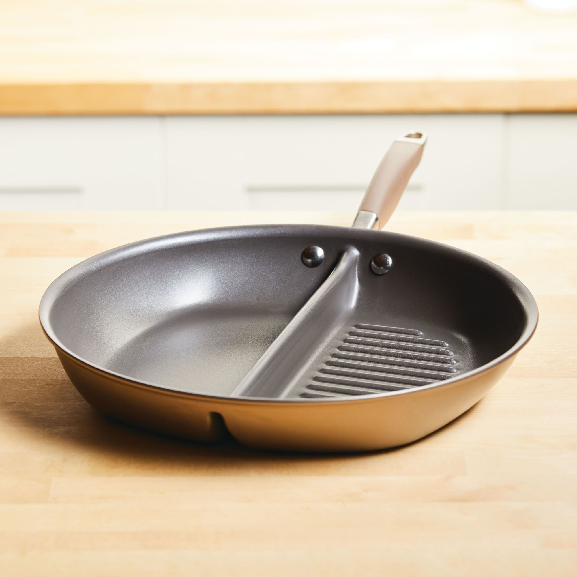 Anolon Advanced Home Hard Anodized Nonstick Divided Grill And Griddle ...