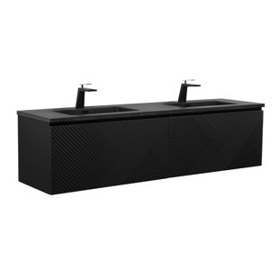 72 Inch Wall Mounted & Floating Double Vanities You'll Love | Wayfair