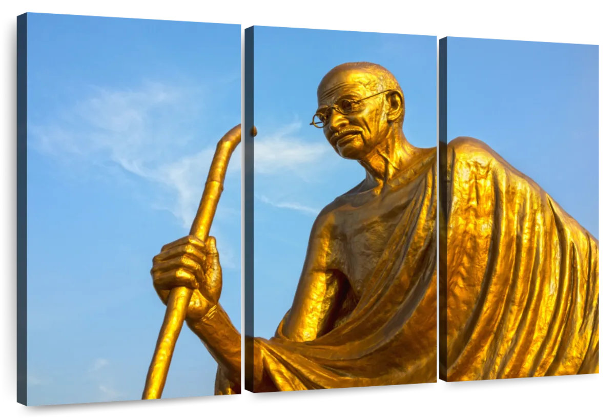 Lark Manor™ Leisha Golden Gandhi Statue | Wayfair