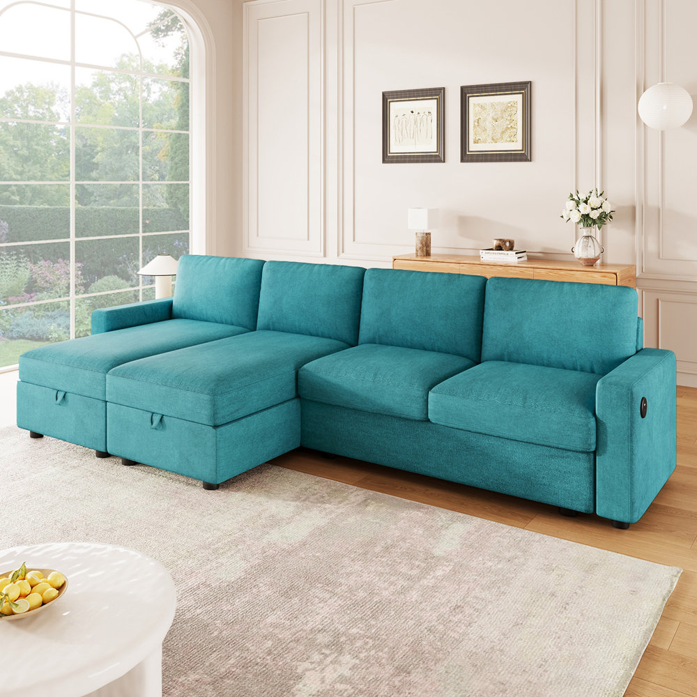 Ivy Bronx Contemporary 103.9" Sectional Sofa Convertible Sectional Sofa ...
