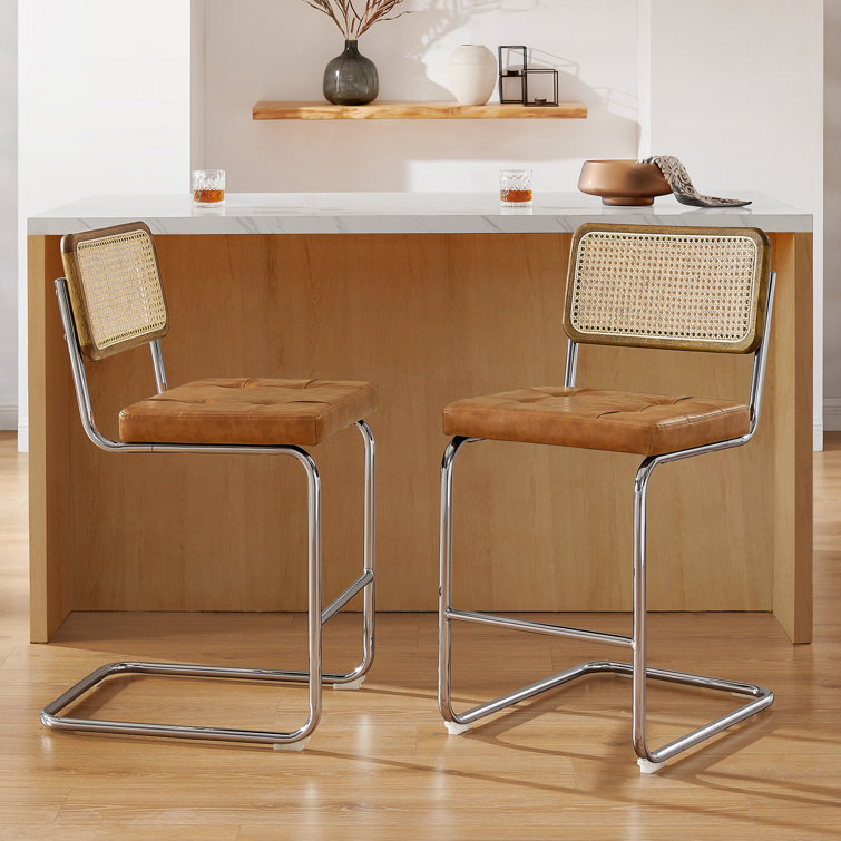 Beachcrest Home Bohanan Upholstered 26.18'' Counter Stool & Reviews ...