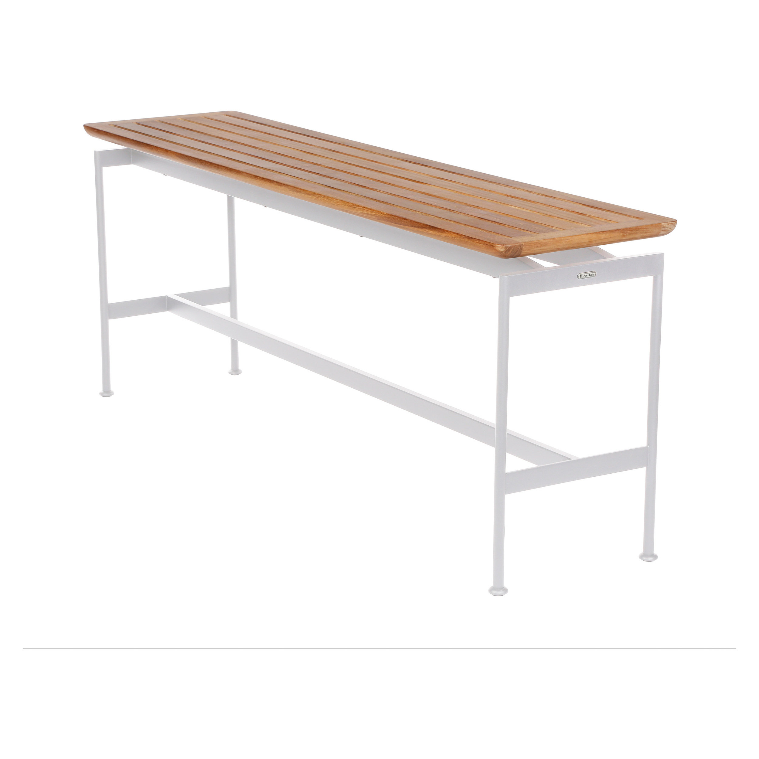 17 Stories Trever Narrow Console Table - Arctic White Powder-Coated ...