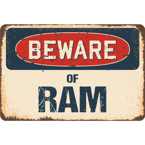 SignMission Beware of Ram Sign | Wayfair