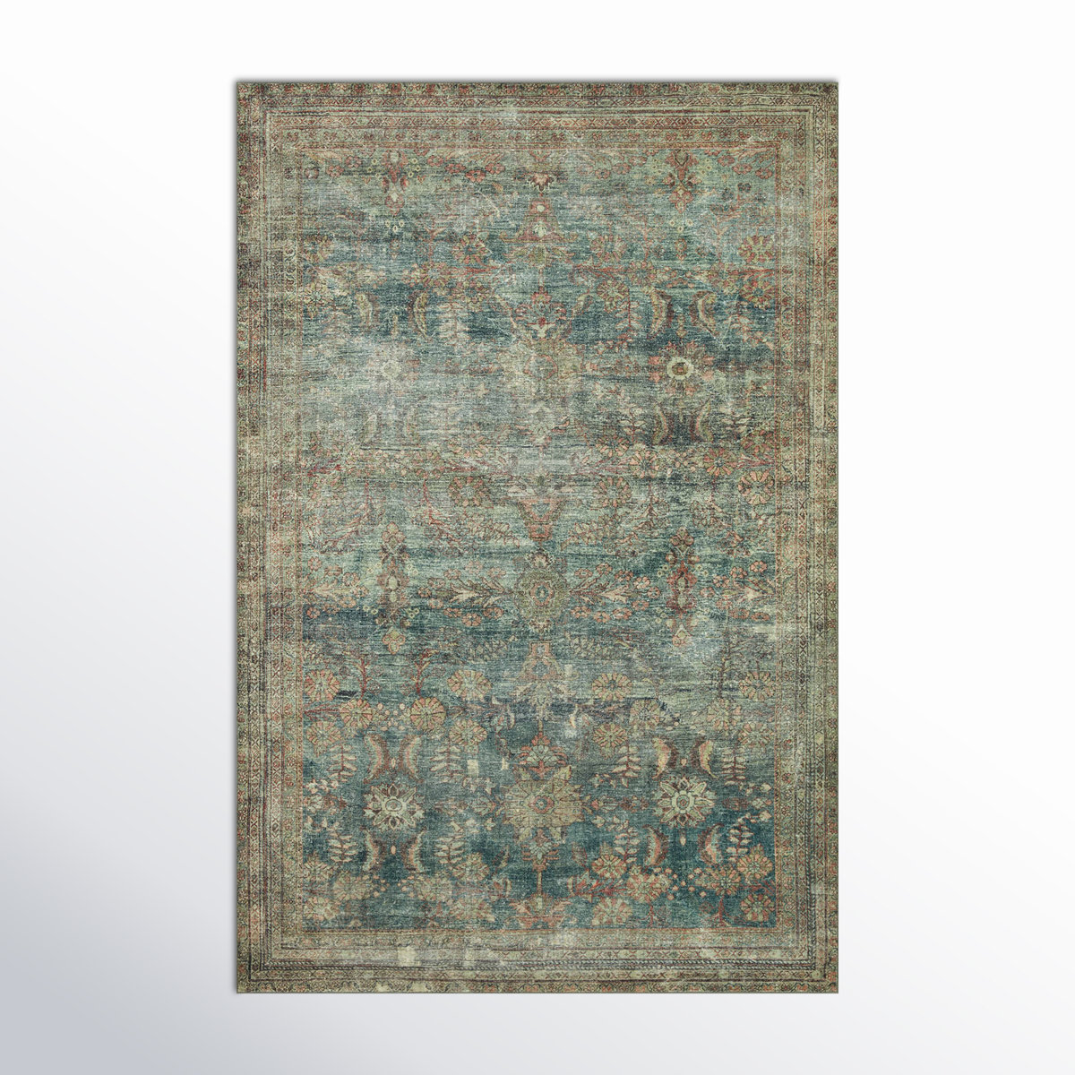 Magnolia Home By Joanna Gaines X Loloi Banks Machine Washable Ocean ...