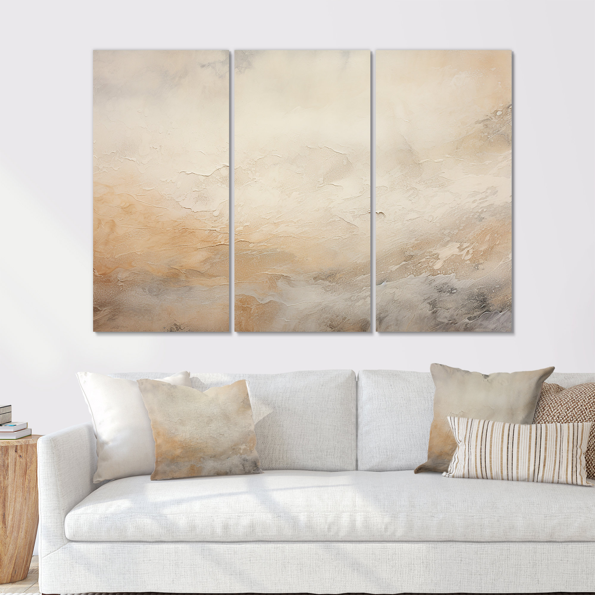 Ivy Bronx Gold And White Magic Marble Geode II - Marble Wall Art Set ...