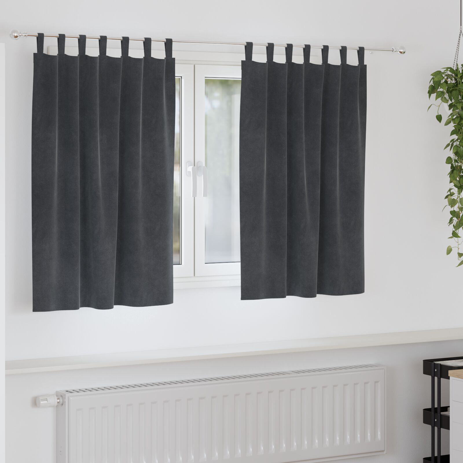 Latitude Run® Blackout Curtains With Hanging Loops 2 Pcs Velvet | Wayfair