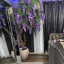 Primrue Adcock 8ft Artificial Flower Tree with 18in White Planter, Tall ...