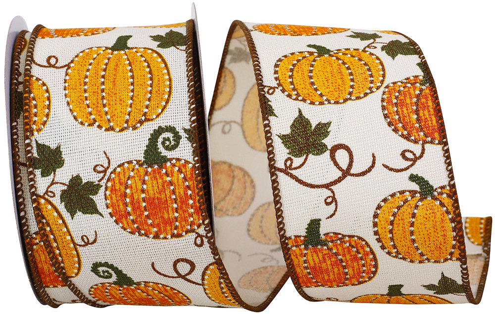 The Holiday Aisle® Box Net Jute Nestle Wired Ribbon | Wayfair