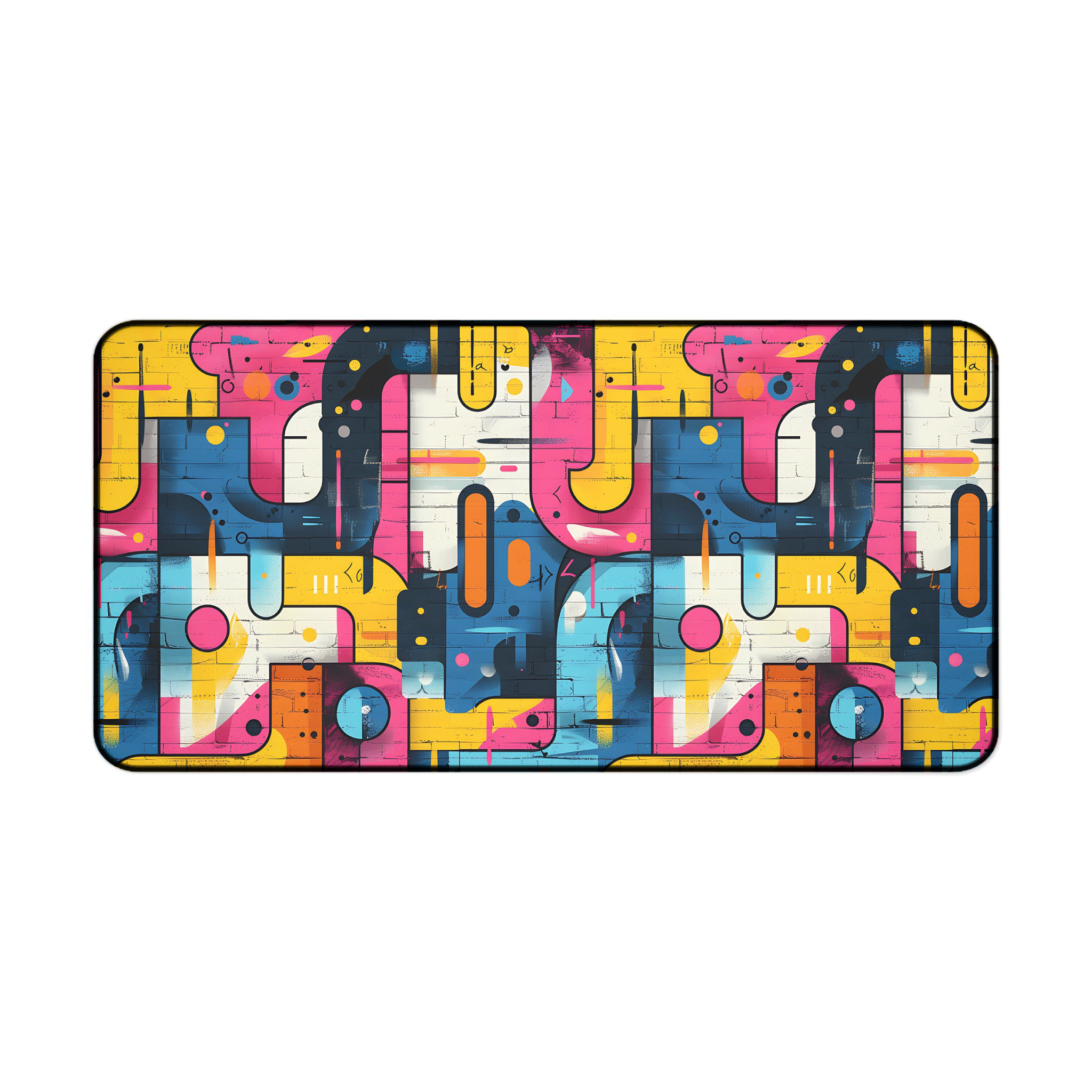 East Urban Home Abstract Graffiti Mouse Mat, Colorful Art Desk Mat ...