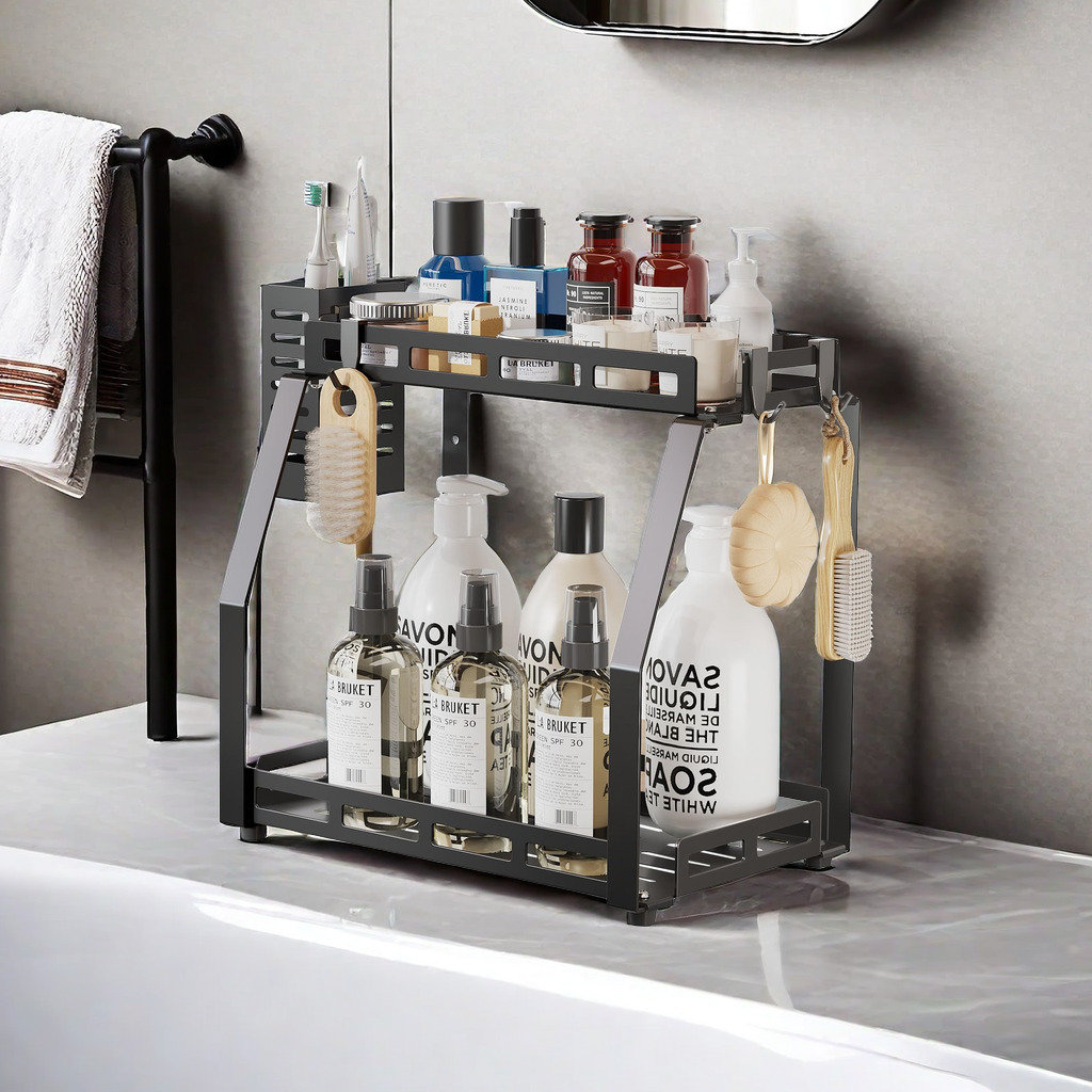 Rebrilliant Bathroom Counter Organizer with Toiletries Basket,?GT6818 ...