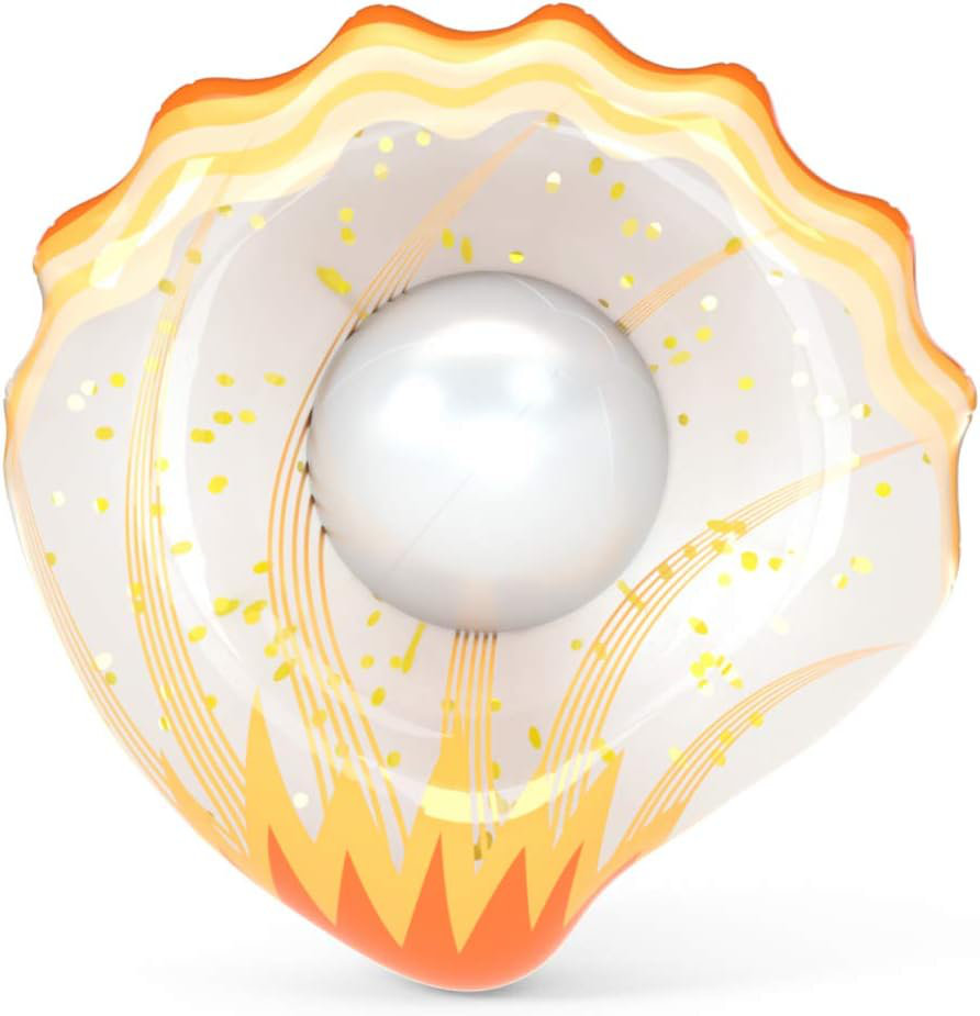 Utibia Inflatable Seashell Pool Float Floatie with Ball Water Fun Large ...