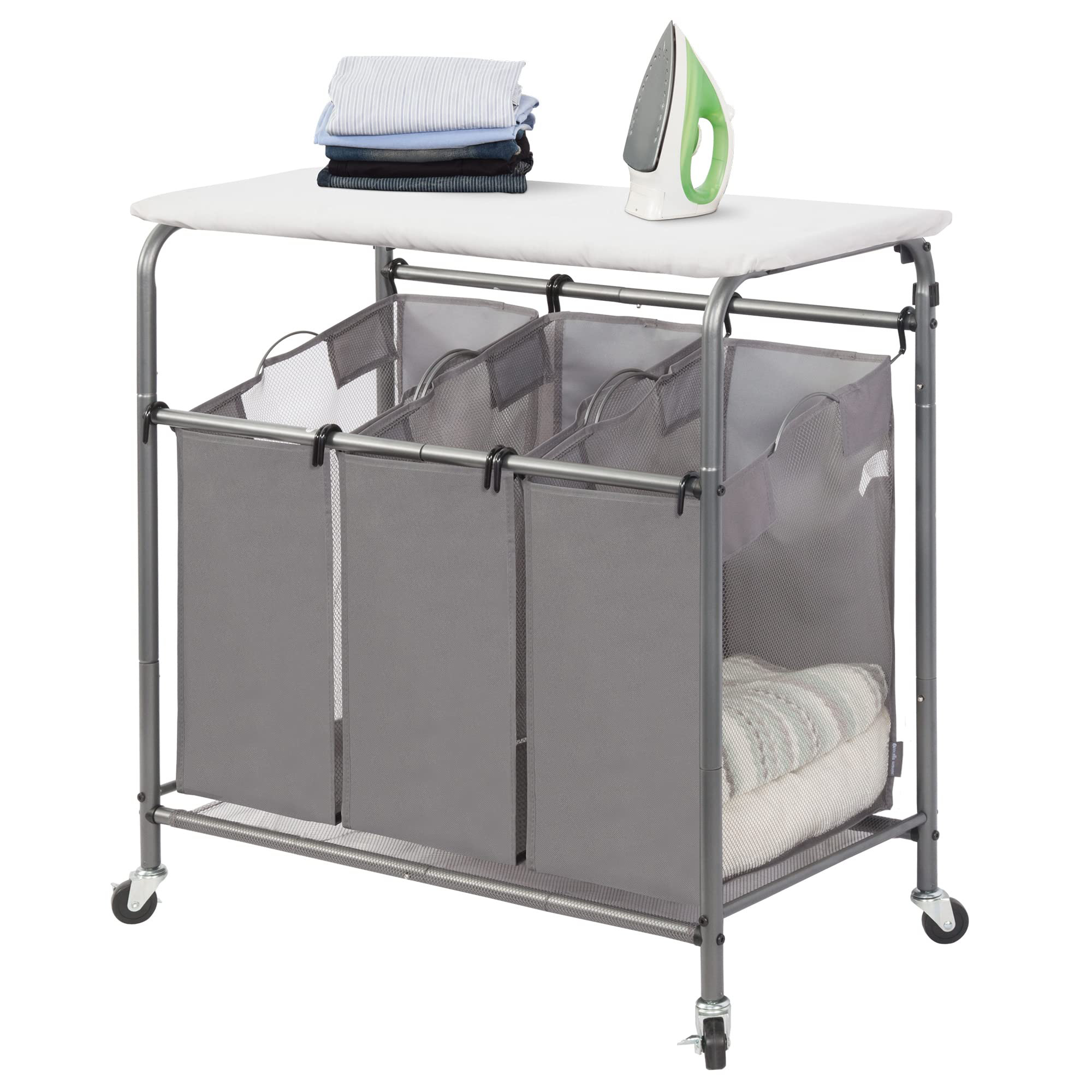 LUXESIT Rolling Laundry Sorter with Handles | Wayfair