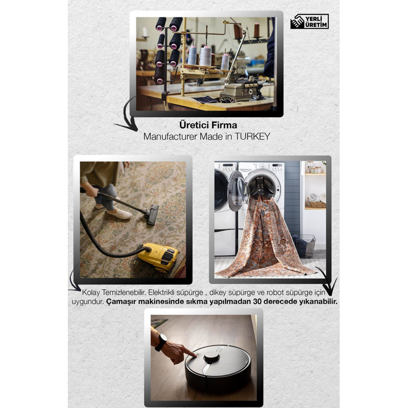 Red Barrel Studio® Nora Art Orange Turquoise Ethnic Floral Modern Woven ...