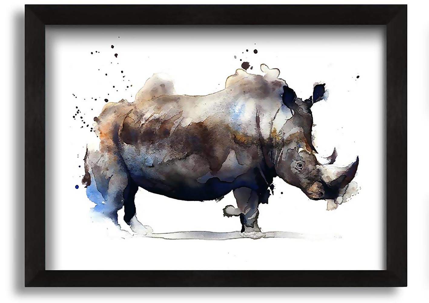 Latitude Run Rhino Charge - Picture Frame Painting on Canvas | Wayfair ...