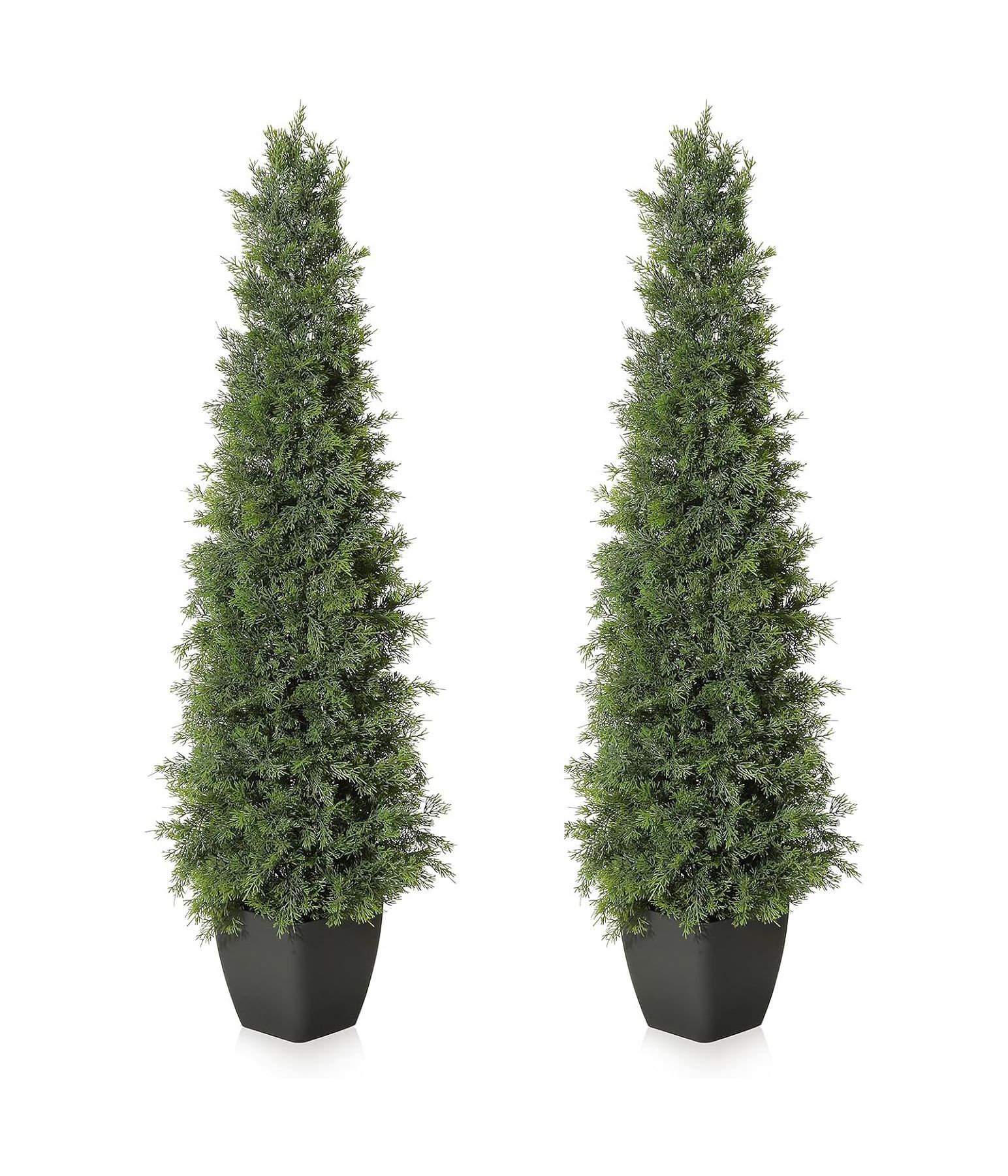 Primrue Faux Cedar Tree, Outdoor Front Porch Decor | Wayfair