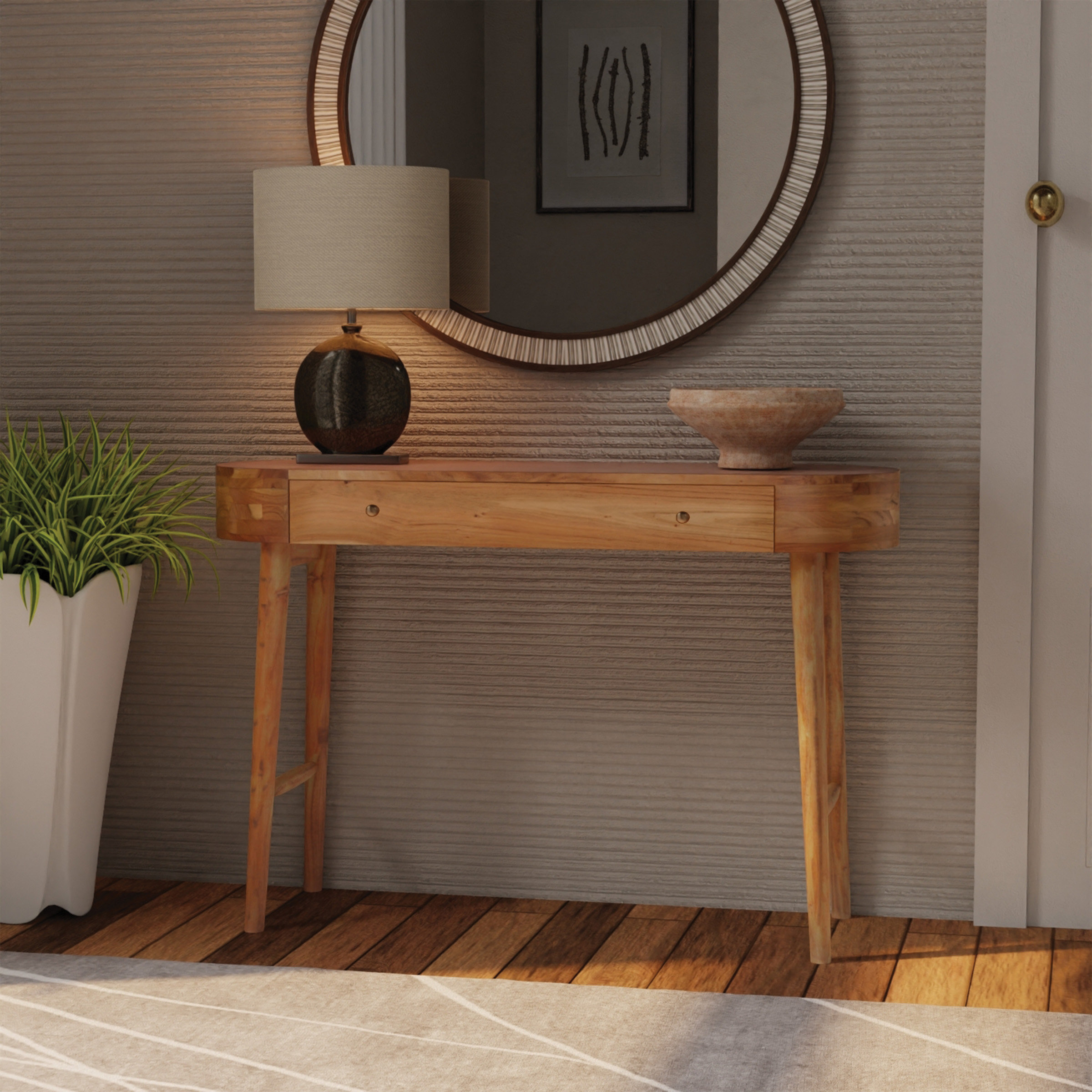 Casartis Living Oblong 45" Mid-Century Modern Writing Desk & Reviews ...