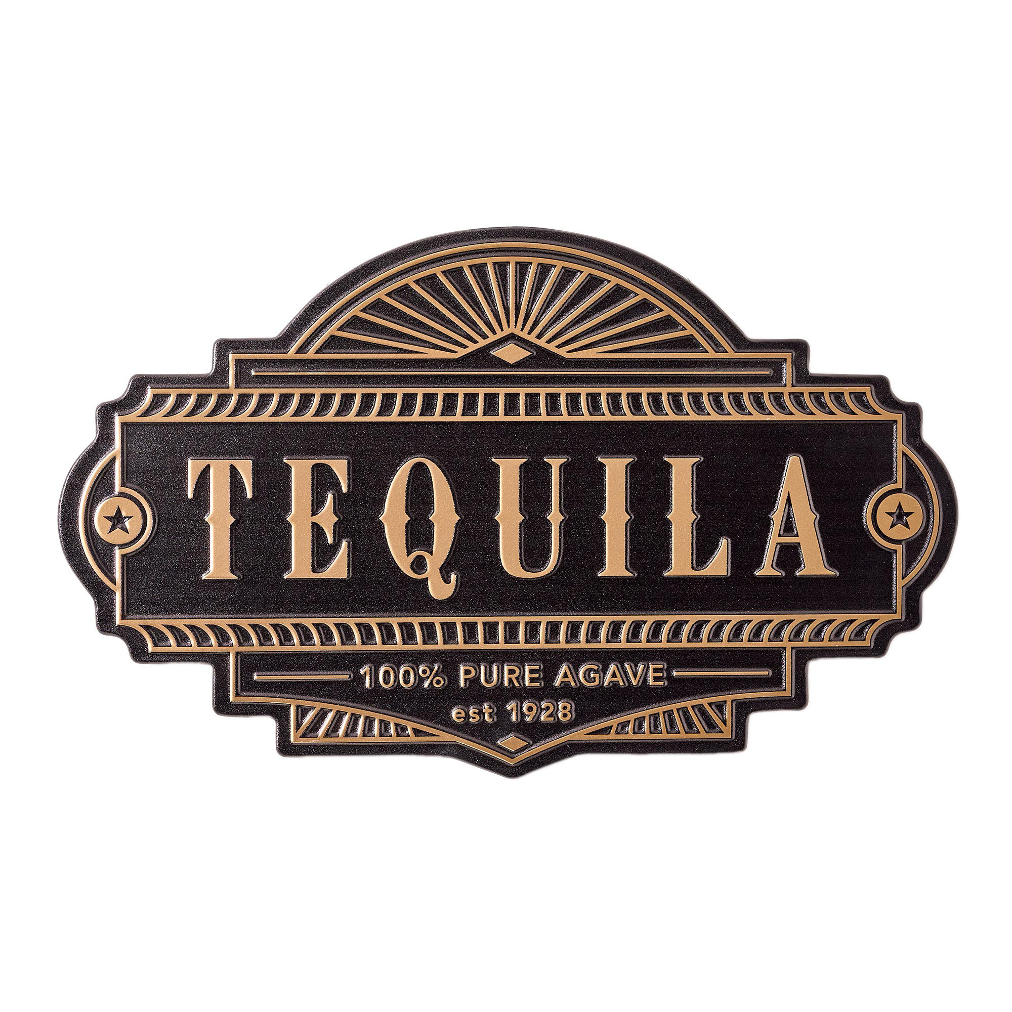 Bay Isle Home Tequila Embossed Metal Bar Sign | Wayfair